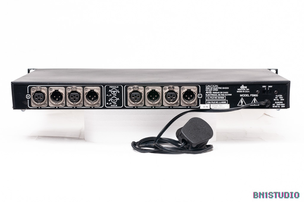 dbx 902 De-Esser, pair in dbx FS900 rack #6 - BN1studio